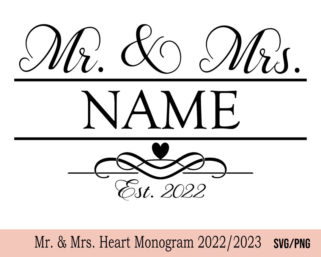 Mr. & Mrs. SVG, Wedding SVG, Wedding Glasses Svg, Personalized Wedding ...