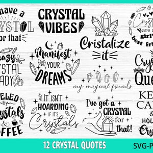 Crystal Quotes SVG Bundle Crystal SVG Crystal Lover Svg - Etsy UK