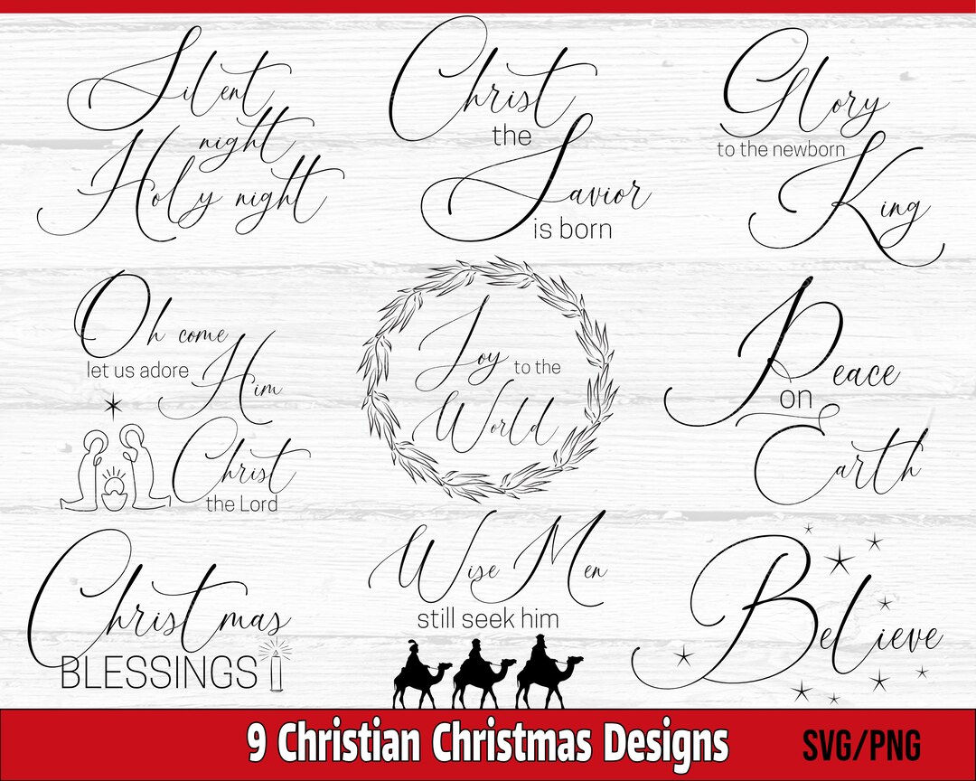 Christian Christmas SVG, Christmas SVG, Religious Christmas Sayings Svg ...