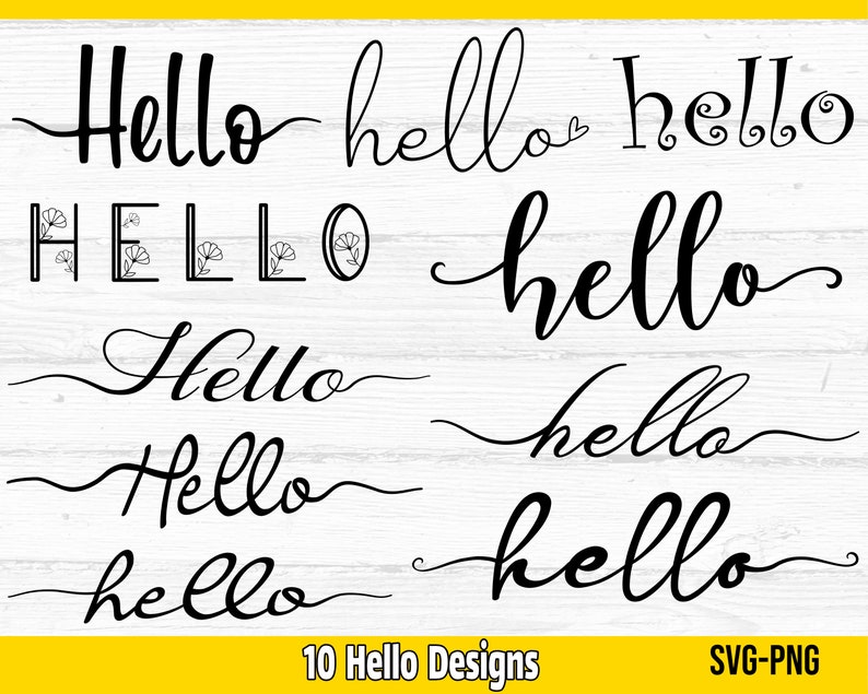 Hello SVG Hello Sign SVG Welcome Svg Door Sign Svg Home - Etsy