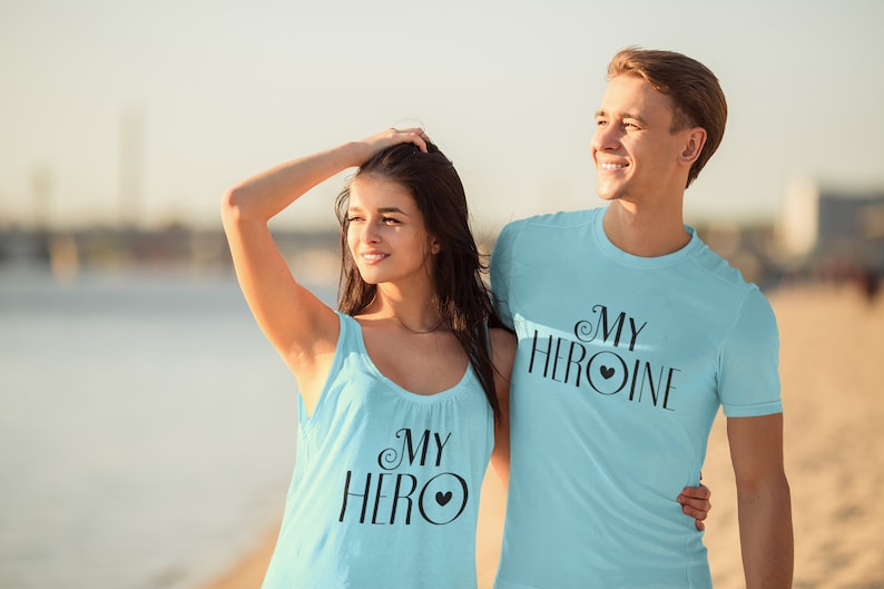 Couples Shirts SVG Bundle, Matching Shirt SVG, Married Couple Svg ...