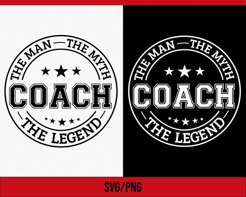 Coach the Man the Myth the Legend SVG Coach SVG Baseball - Etsy
