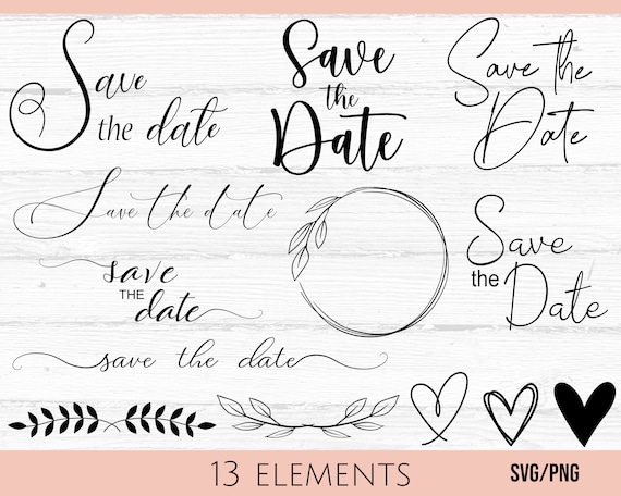 Save the Date SVG Wedding SVG Wedding Stationery Svg - Etsy Australia