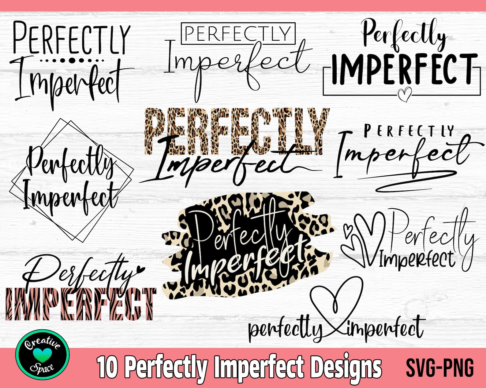 Perfectly Imperfect SVG Bundle Christian SVG Self Love Svg - Etsy