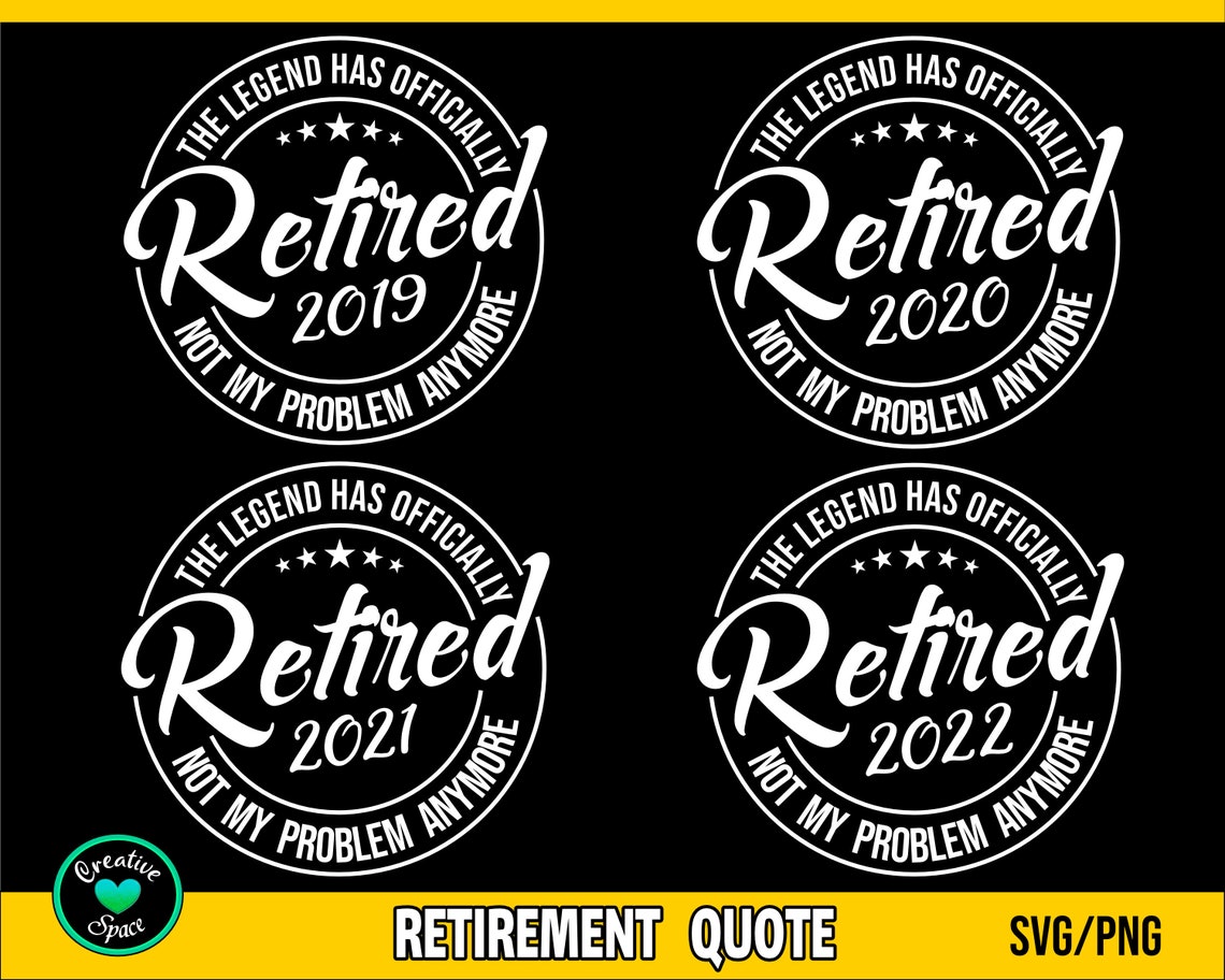 The Legend Has Officially Retired SVG Retirement Quote SVG - Etsy
