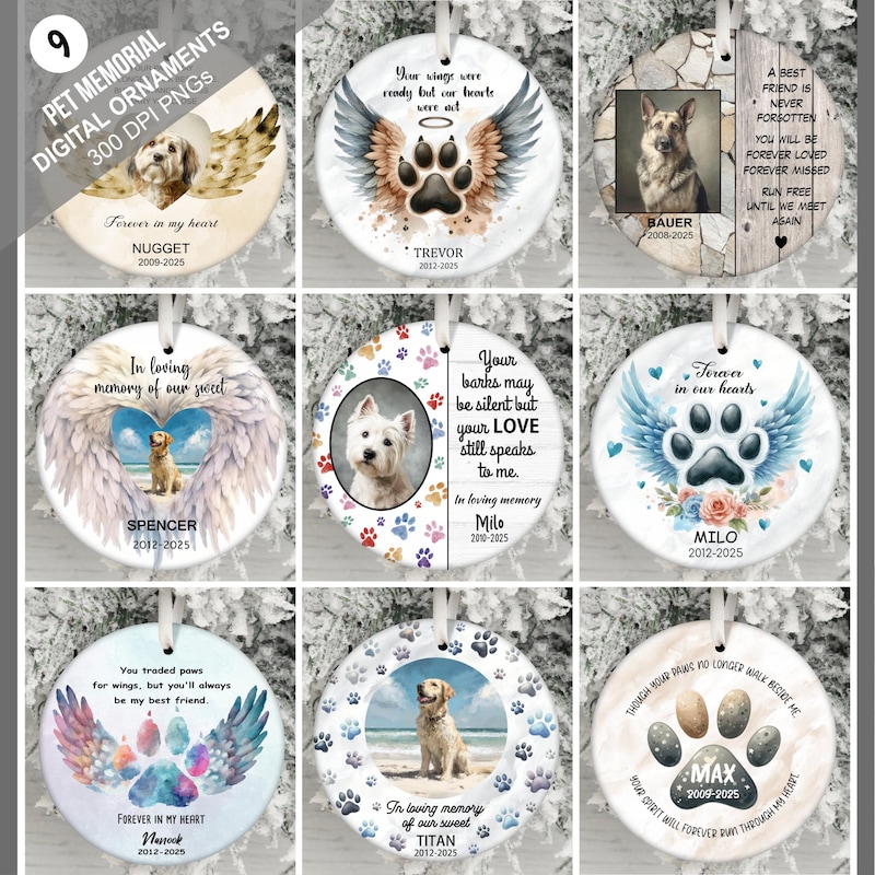 Dog Round Ornament Svg - Etsy