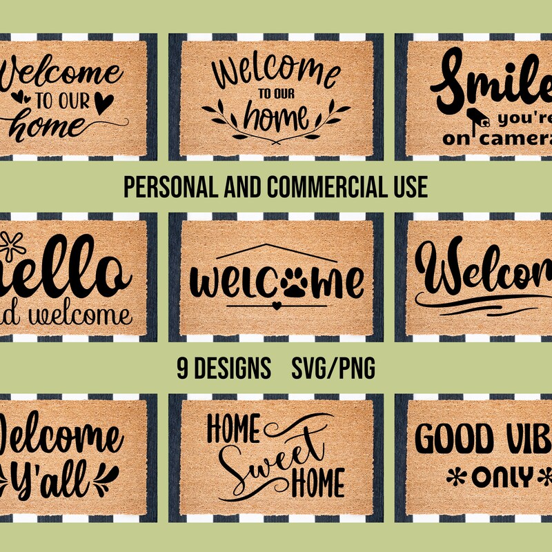 Welcome Mat Svg - Etsy