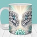 Angel Wings Mug Wrap PNG, Personalized Mug Template (digital Download ...