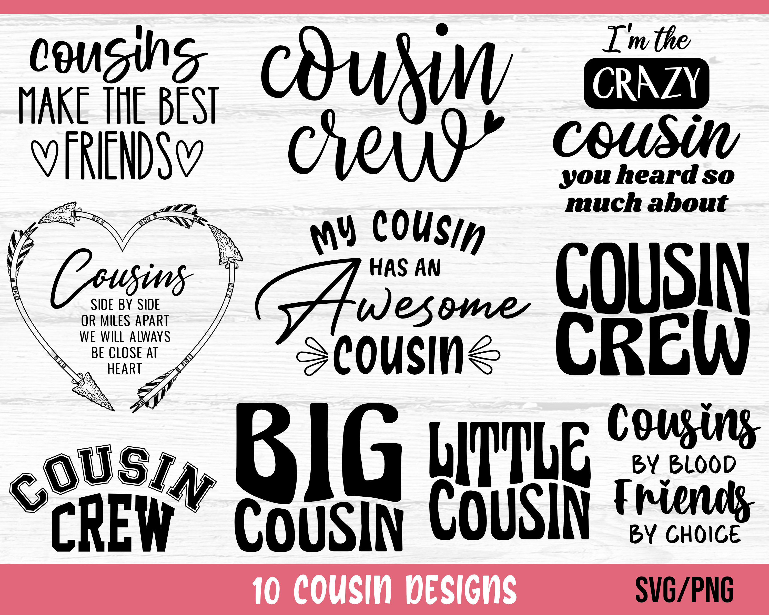 Cousins SVG Bundle Cousin Crew SVG Cousin Shirt Svg Big - Etsy