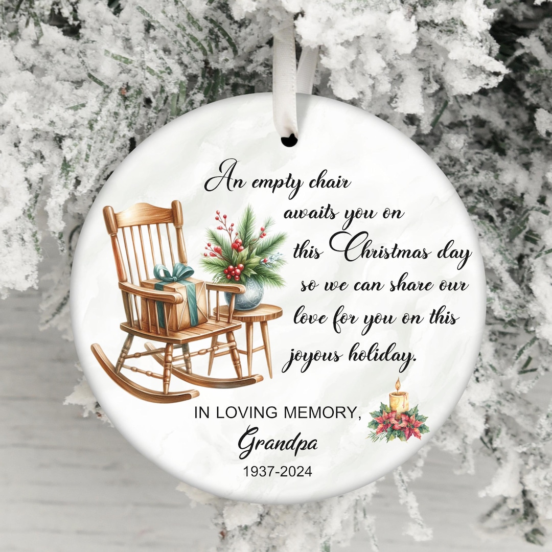 Memorial Poem Ornament PNG, Personalized Remembrance Ornament, Memorial ...