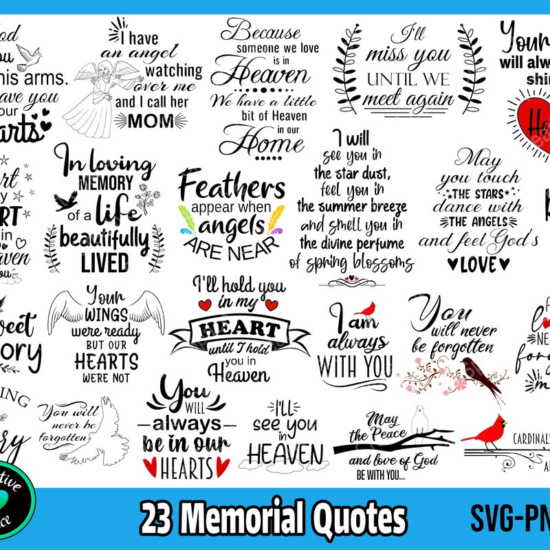 In Memory Svg - Etsy