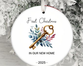 First Christmas in Our New Home Ornament PNG, Our First Home Ornament ...