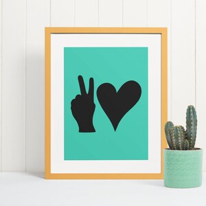 Peace and Love SVG Bundle, Peace Sign SVG, Peace Hand Symbol Svg, Love ...