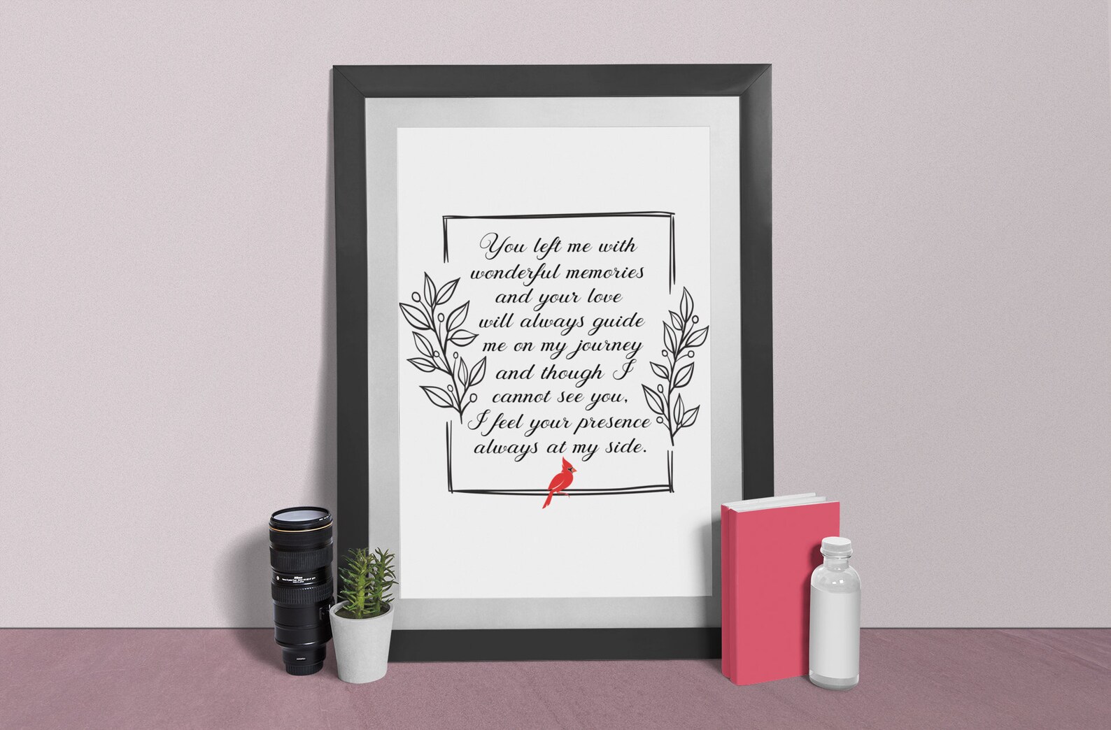 Cardinal Memorial Quotes SVG Memorial SVG I Am Always With | Etsy