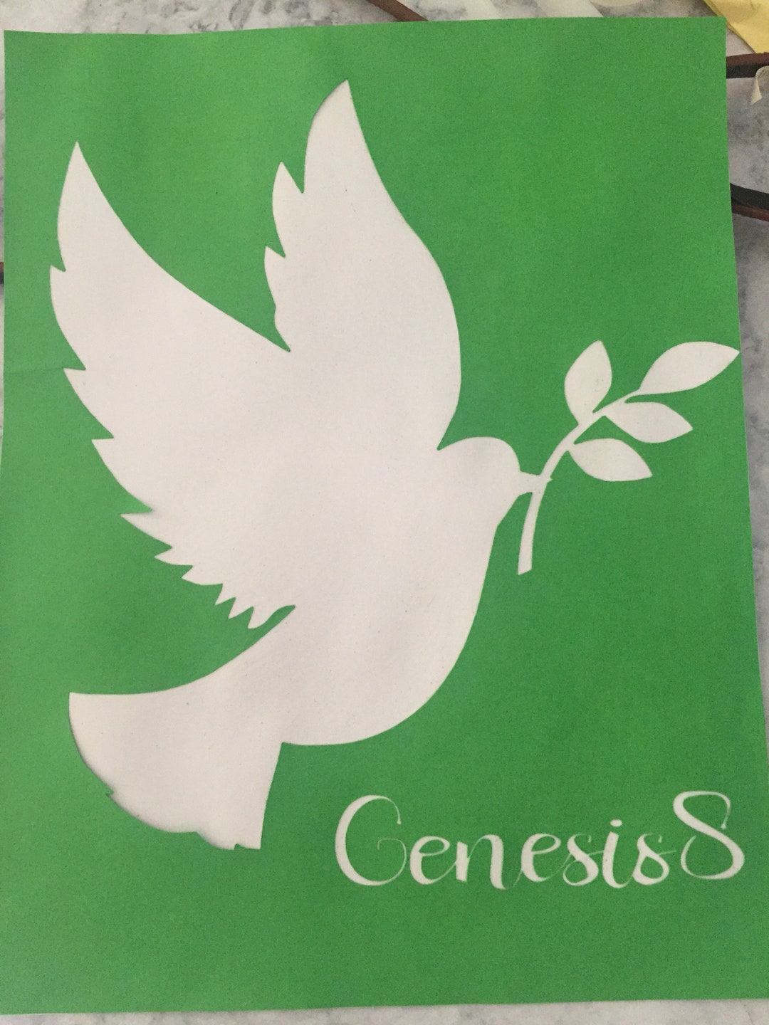 Genesis 8 Dove Art - Etsy