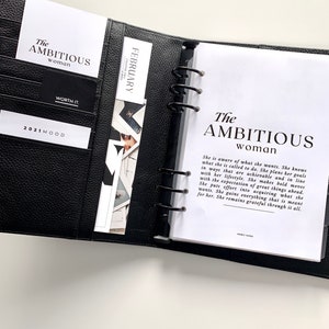 Printable Planner Dashboard ambitious Woman Bundle of 4 Sizes: A5 ...