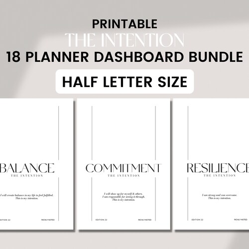 Half Letter Planner Inserts Printable Daily Inserts | Etsy