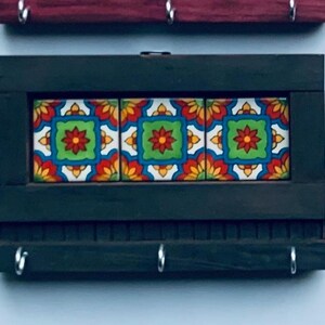 Key Holder for Wall, Key Rack, Key Hanger, Mexican Tile, Ceramic Tile ...