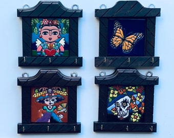 Key Holder for Wall, Key Rack, Key Hanger, Mexican Tile, Ceramic Tile ...