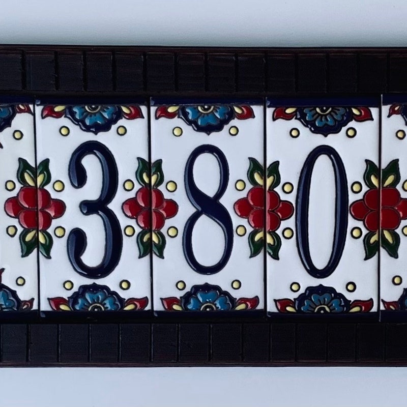 Mexican Tile Numbers - Etsy