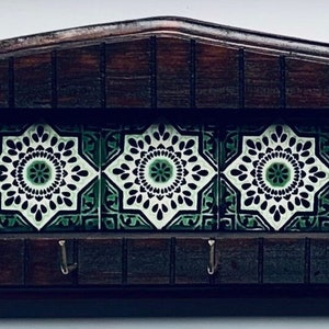 Decorative Key Holder, Key Rack, Key Hanger, Ceramic Tile, Talavera ...