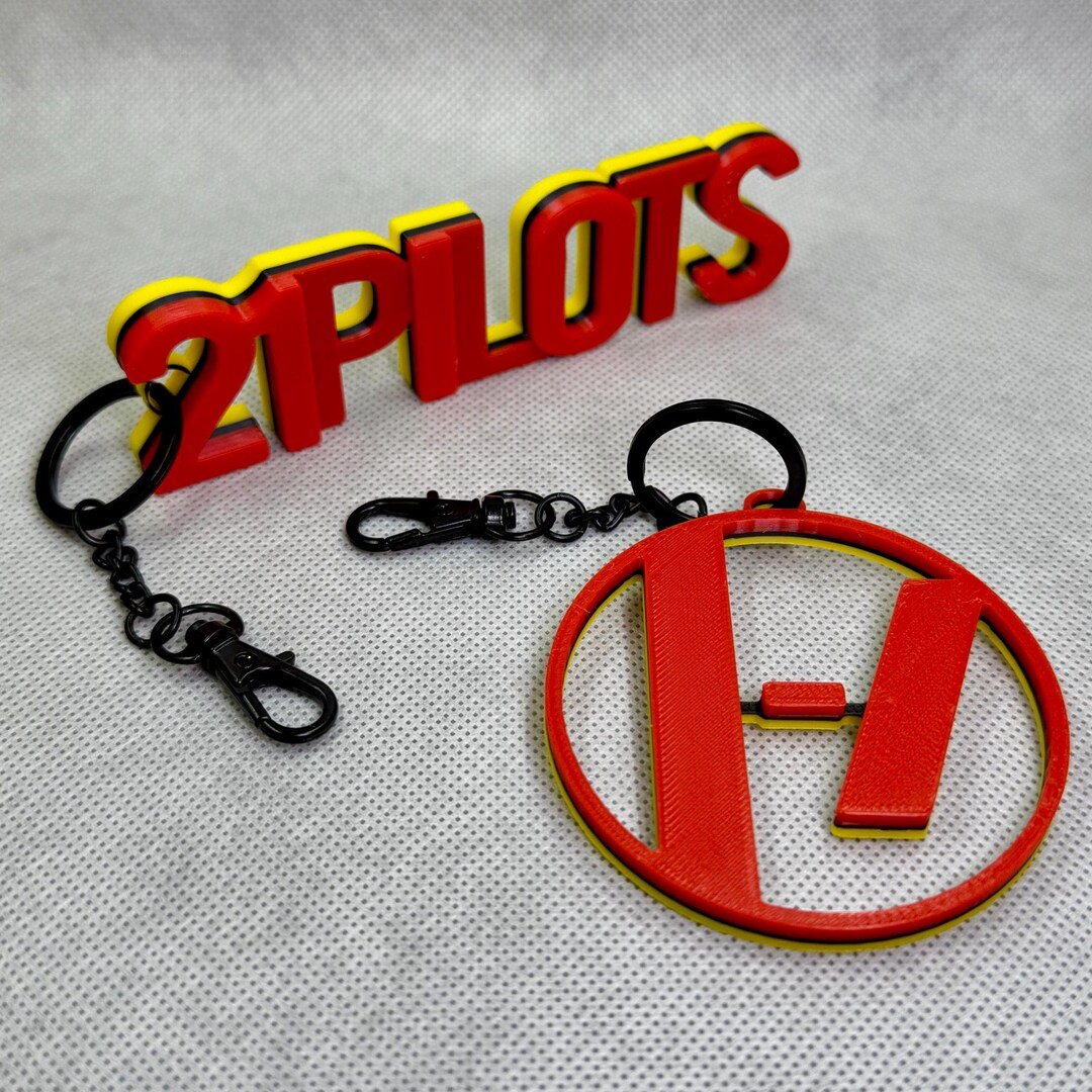 3D Printed Twenty One Pilots Keychain: Clancy & Trench Fan Gift - Etsy