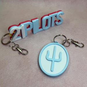 3D Printed Twenty One Pilots Keychain: Clancy & Trench Fan Gift - Etsy
