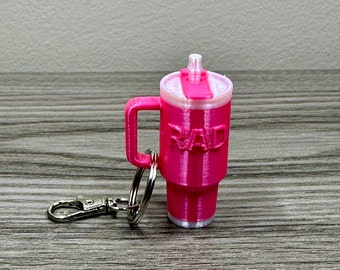 Stanley Inspired Mini Tumbler Keychains Tumbler With Removable Lid and ...