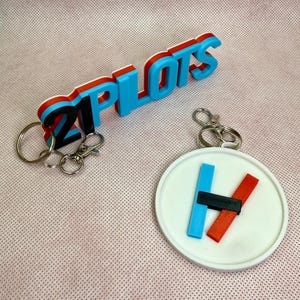 3D Printed Twenty One Pilots Keychain: Clancy & Trench Fan Gift - Etsy