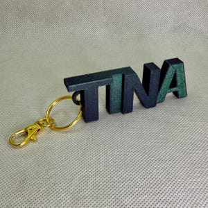 Custom 3D Printed Keychain - Custom Key Chain - Backpack Tag - Name ...