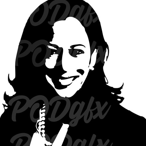 Kamala Harris SVG PNG JPG Kamala Harris Vector Kamala | Etsy