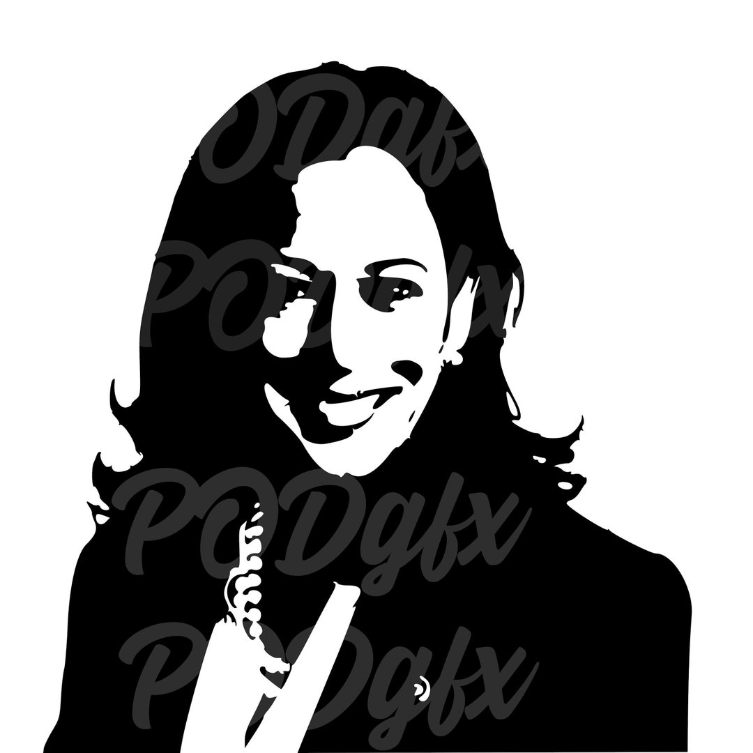 Kamala Harris SVG PNG JPG | Kamala Harris Vector | Kamala Harris ...