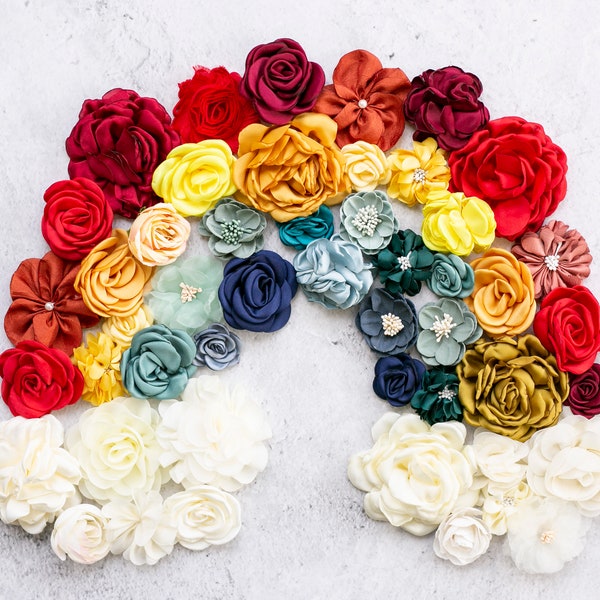 Fabric Flower Embellishments - Etsy