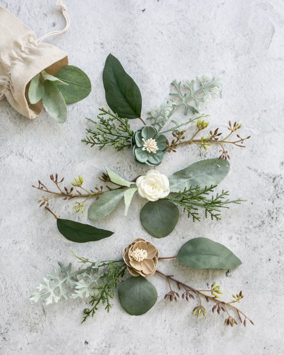 Loose Faux Greenery and Flower Bundle Holiday Table Decor - Etsy