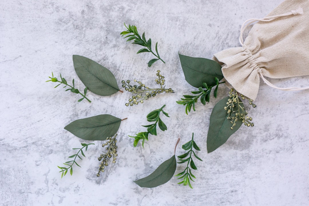 Loose Greenery Bundle | Toss Petal Greenery Leaves | Table Styling ...