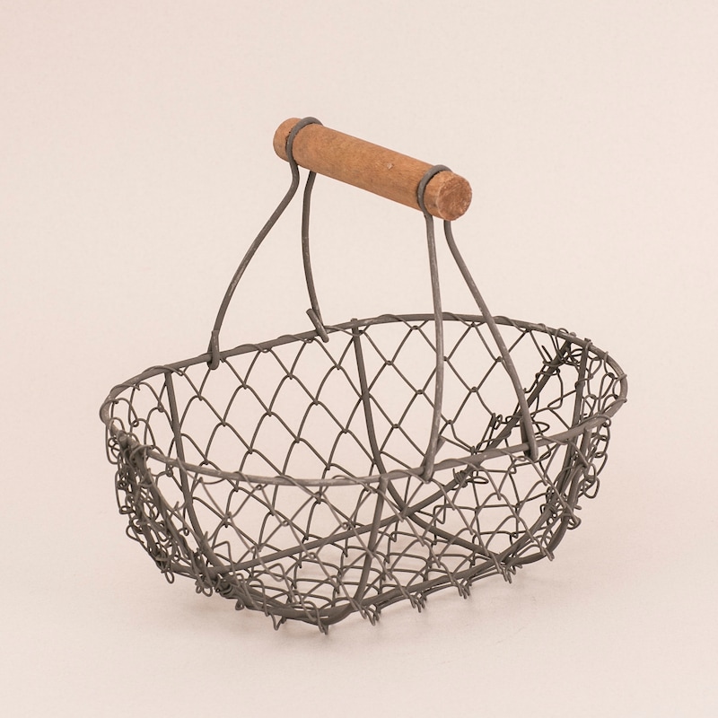 Rustic Wire Basket - Etsy