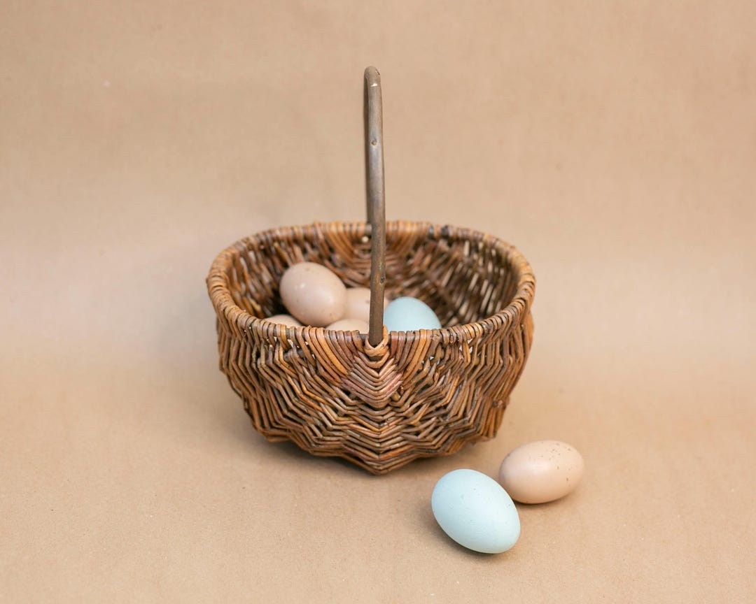 Woven Willow Basket | Rustic Easter Basket, Boho Home Decor - Etsy