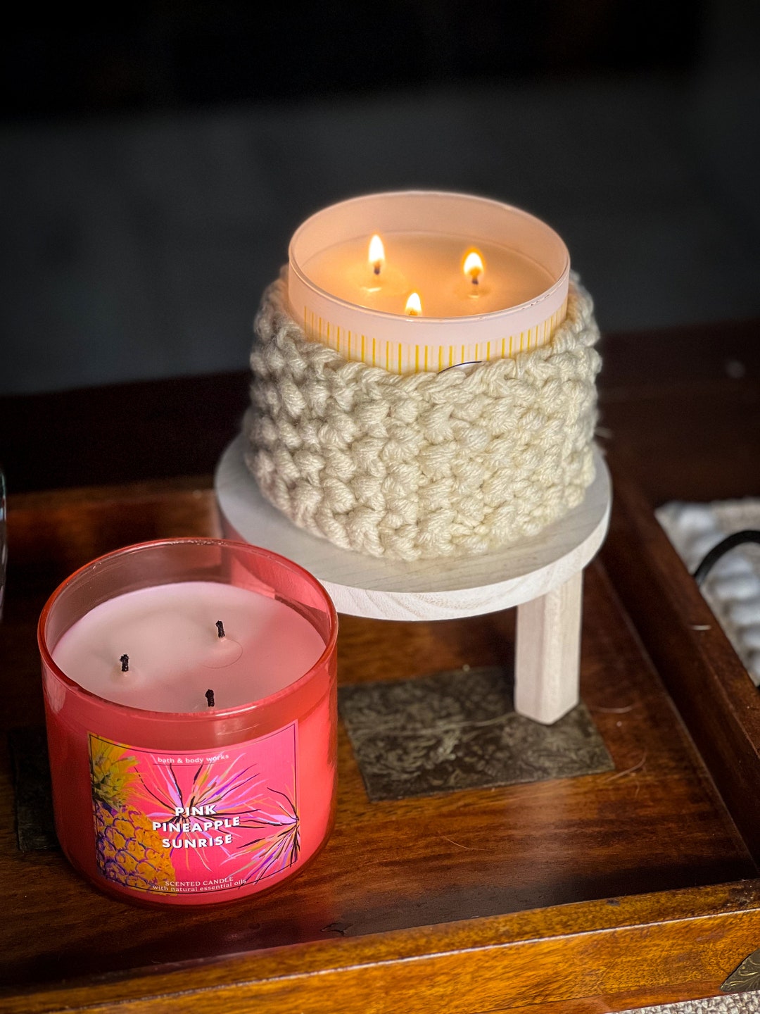 Boho Candle Cozy for 3-wick Candles - Etsy