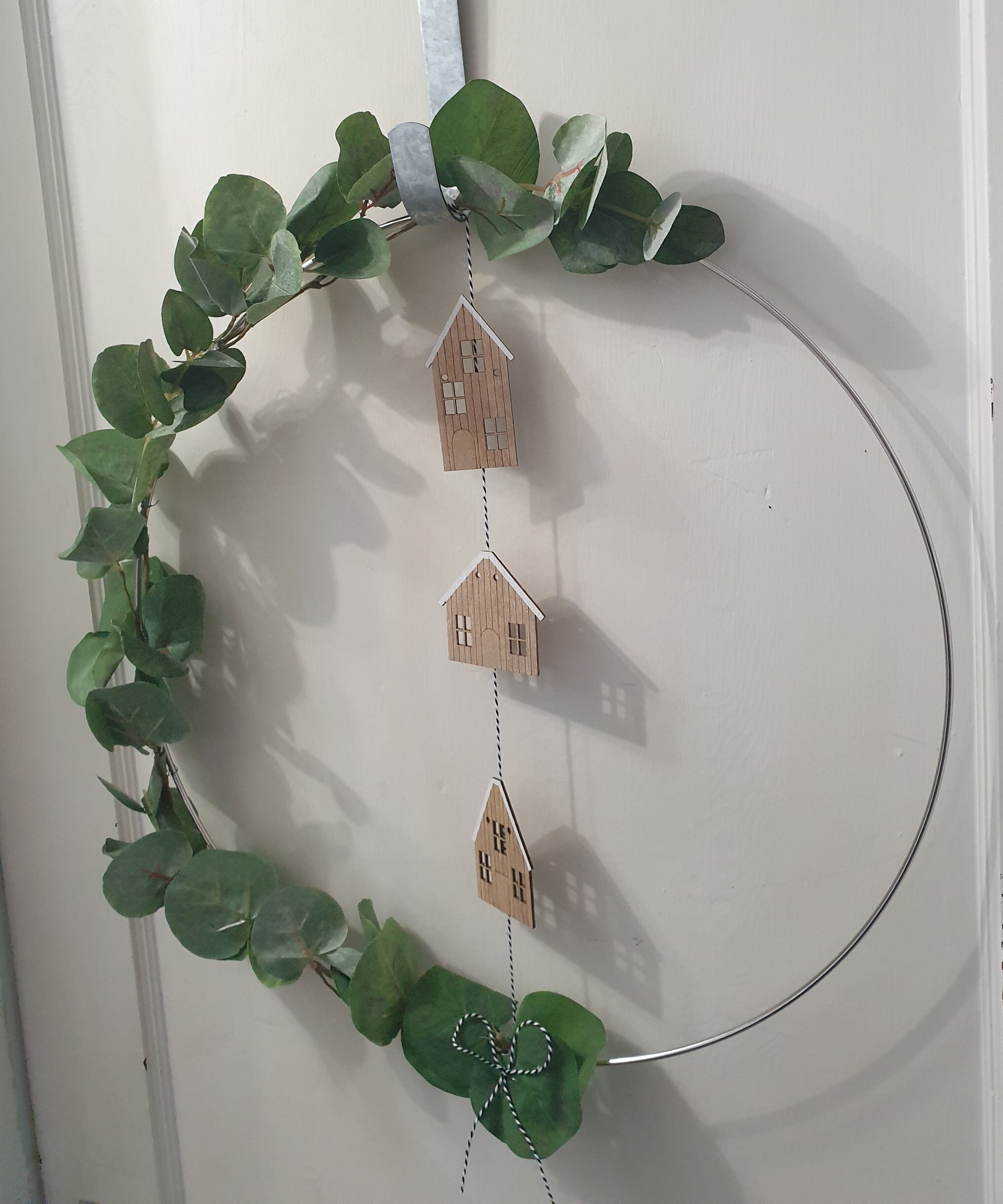 Corona de aro floral, minimalista, moderno, aros florales de la boda ...