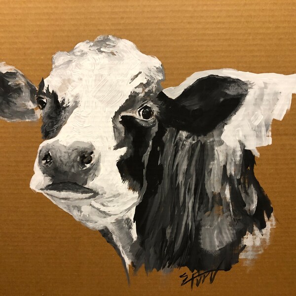 Cardboard Cow - Etsy