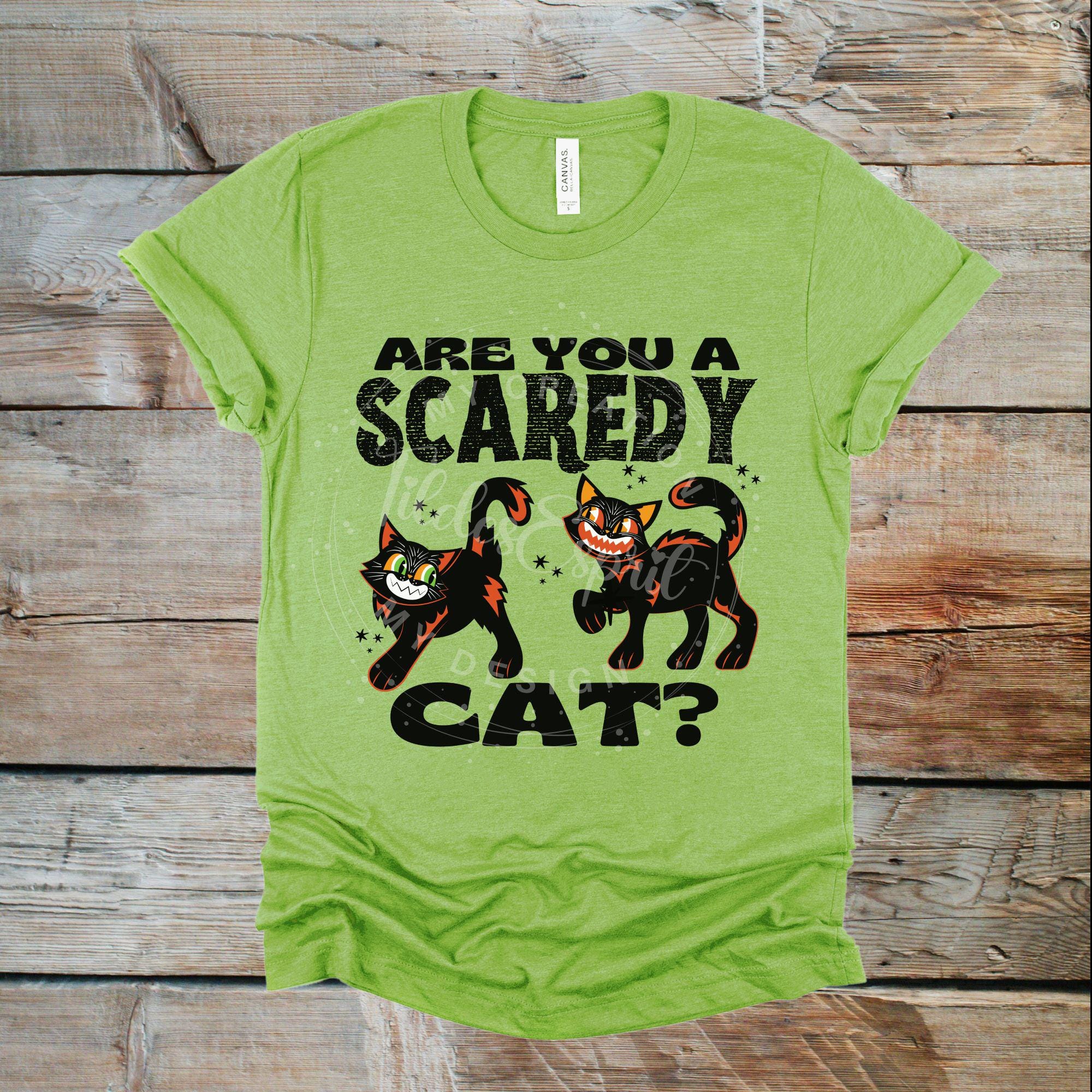 Retro Scary Cats for the Scardey Cats Spooky Season Cat Lovers Fall ...