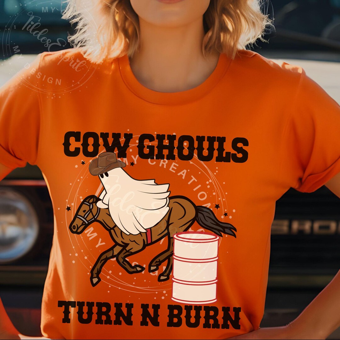 Funny Barrel Racing Horse Retro Spirit Rodeo Humor Tee Barrel Race Turn ...