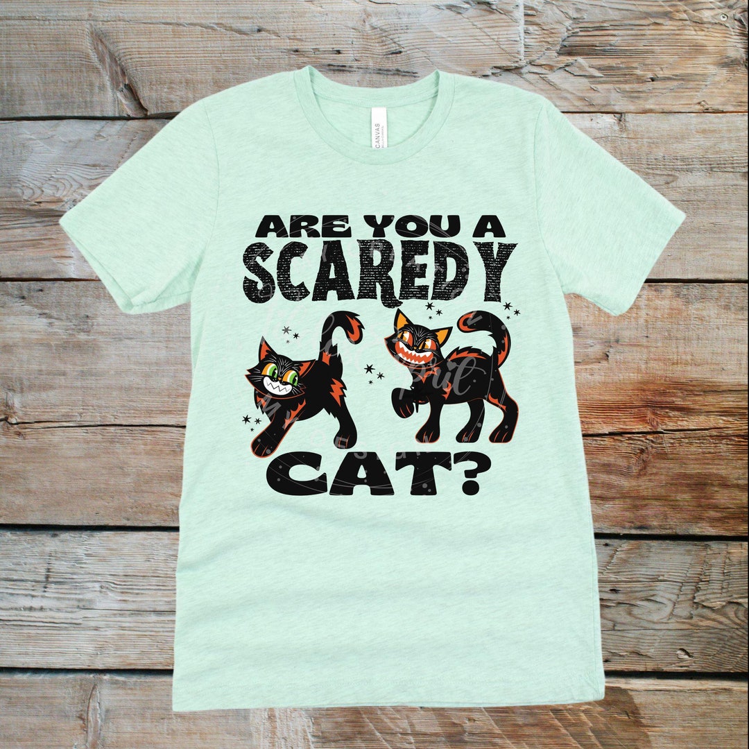 Retro Scary Cats for the Scardey Cats Spooky Season Cat Lovers Fall ...