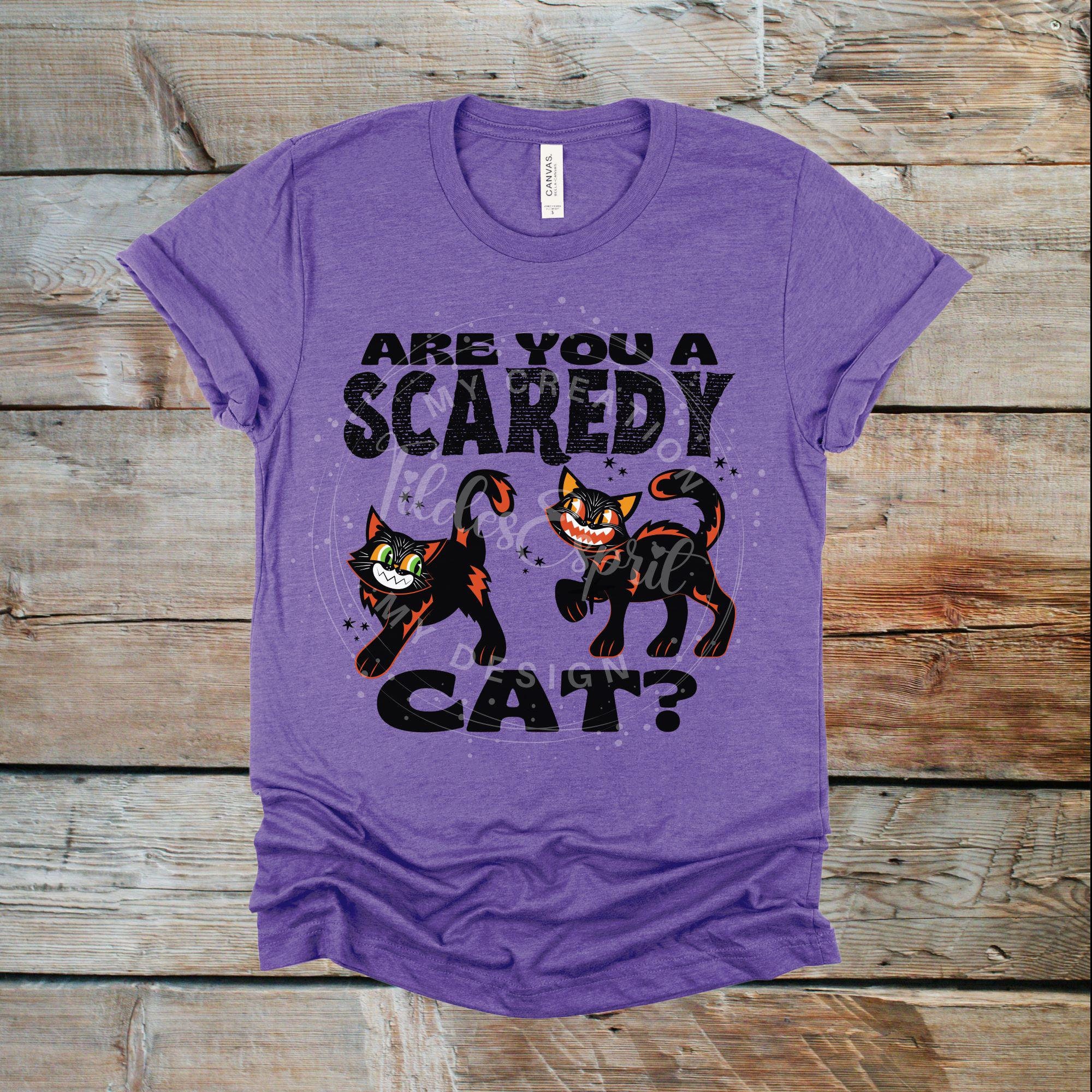 Retro Scary Cats for the Scardey Cats Spooky Season Cat Lovers Fall ...