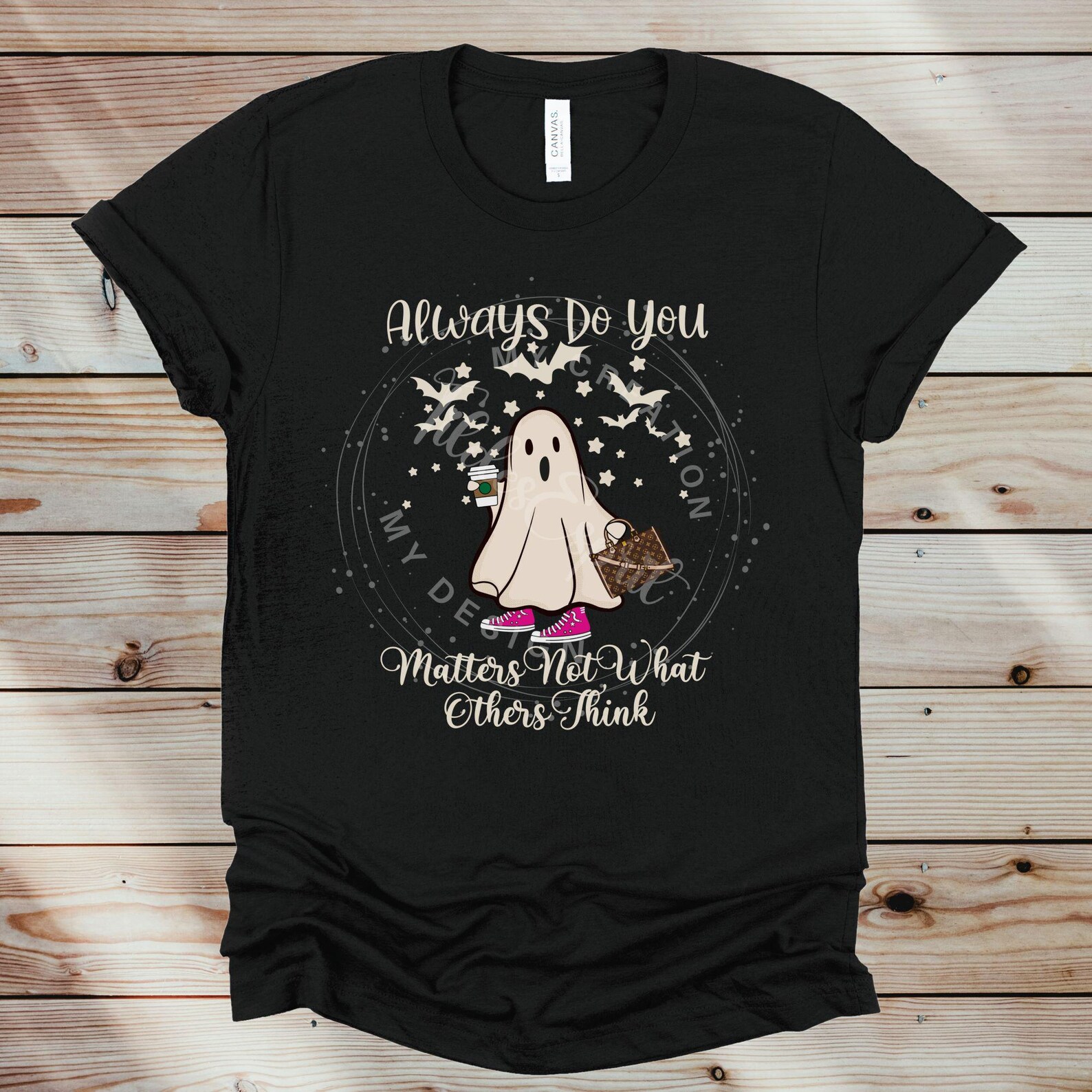 Retro Halloween Ghost Positve Energy Affirmation Shirt Cute Ghost ...