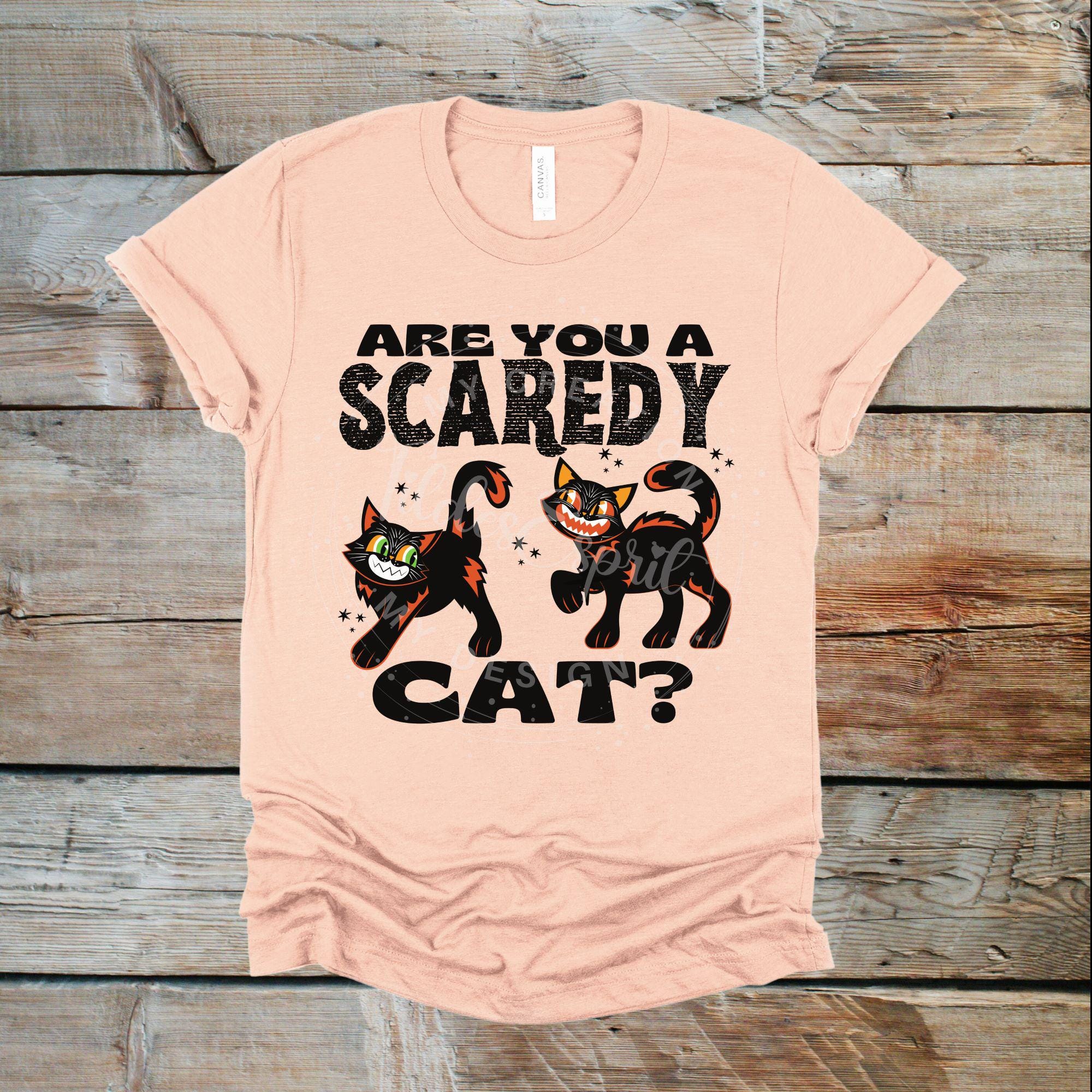 Retro Scary Cats for the Scardey Cats Spooky Season Cat Lovers Fall ...