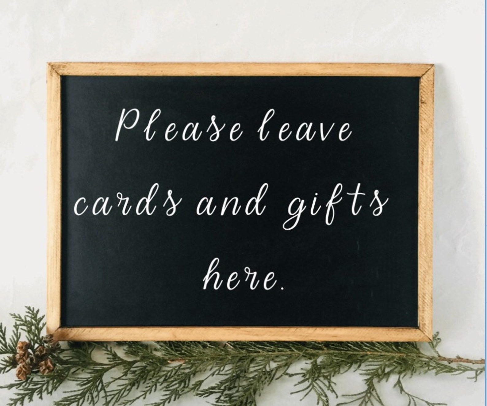 Please Leave Cards and Gifts Here Blackboard Style Sign,wedding ...