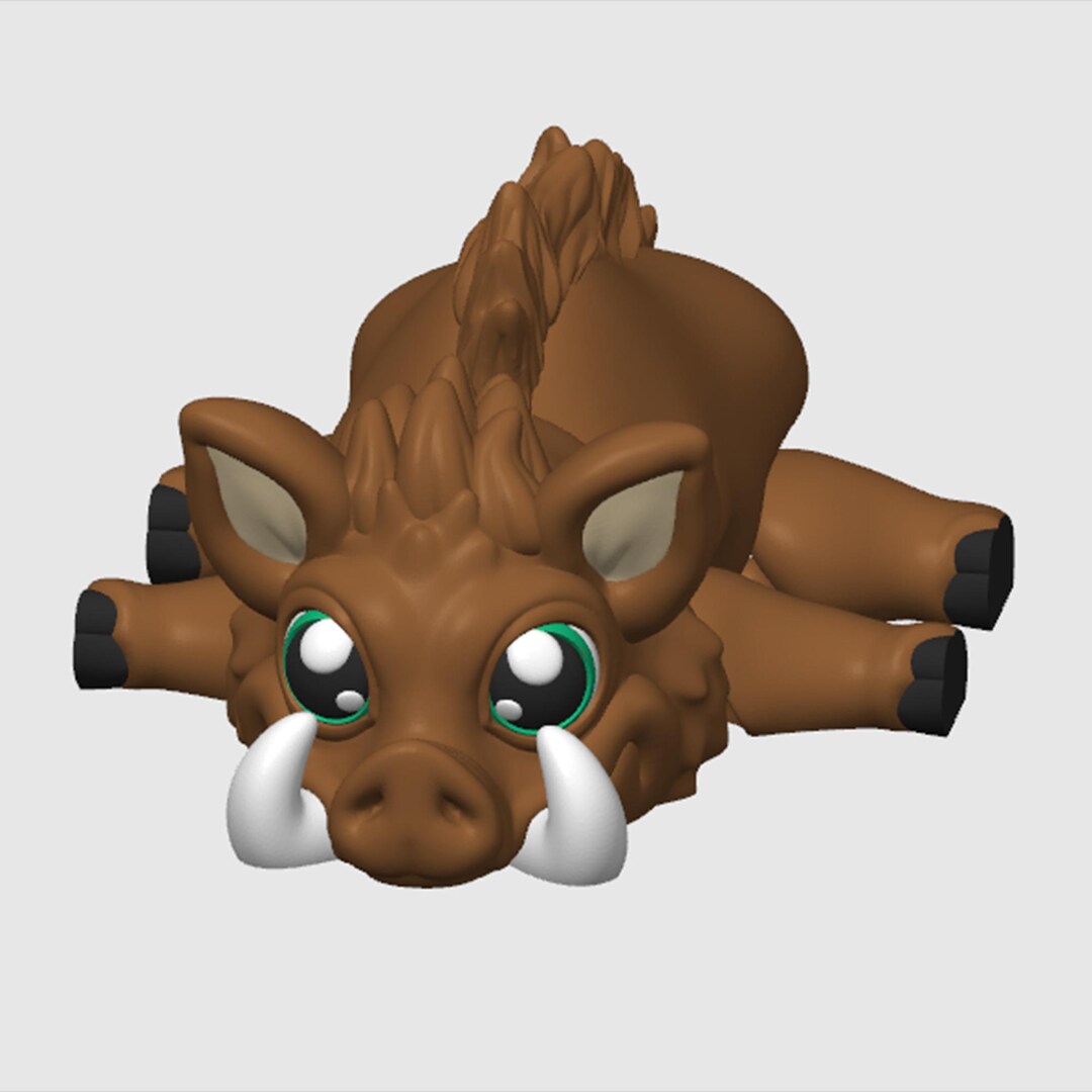 Boar 3d Printed Fidget Pocket Pet, Mother's Day Gift for Her, 3d Animal ...