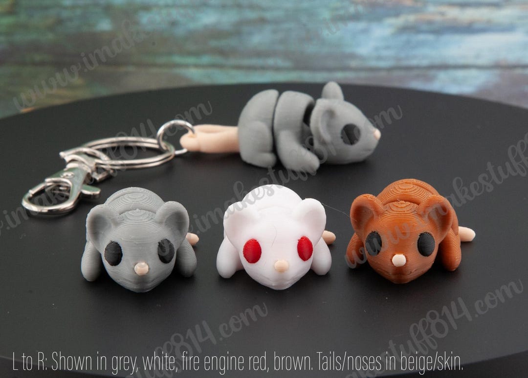 Mouse 3d Printed Fidget, Mother's Day Gift for Mouse Mom, Mice Fidget ...