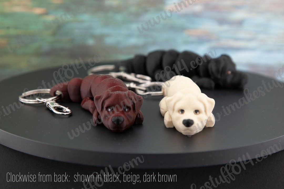Labrador Retriever 3d Printed Keychain, Just Because Gift for Dog Mom ...